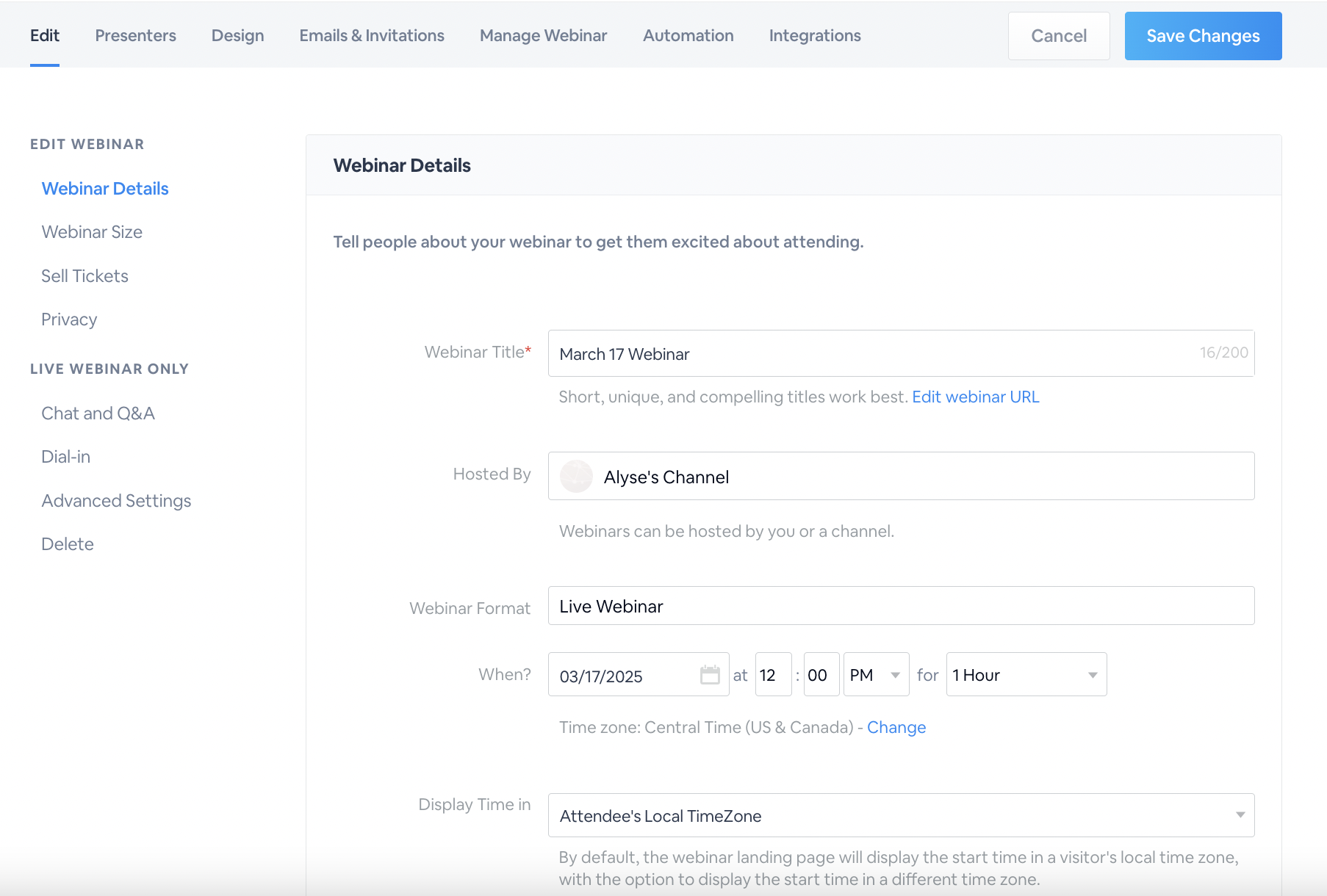 BigMarker Webinar Dashboard Guide for Admins, Hosts & Presenters